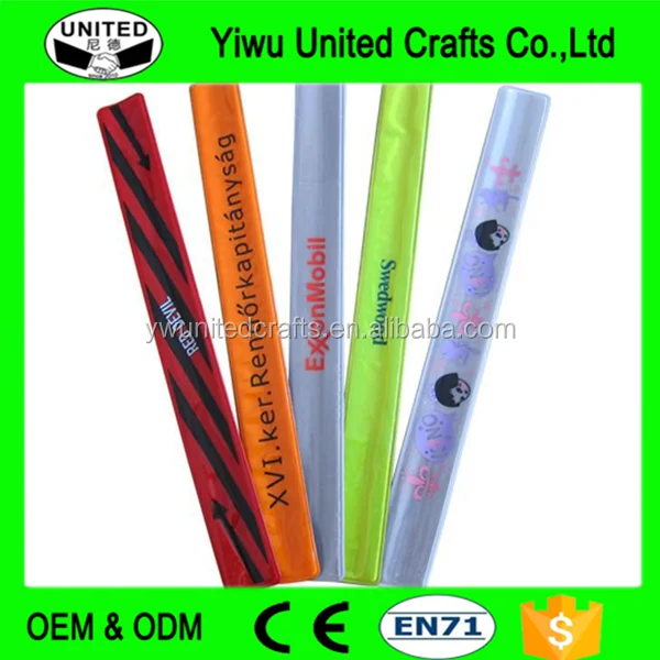 Hot Fashion Reflective Slap Band,Slap Band Wide Pvc+steel Inside Slap ...