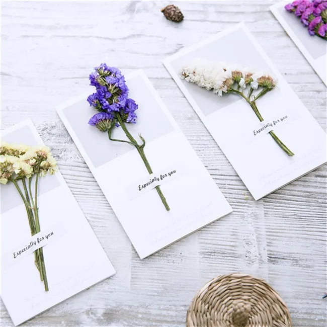 New Styles Dried Flowers Greeting Cards - Perfect for Gifts