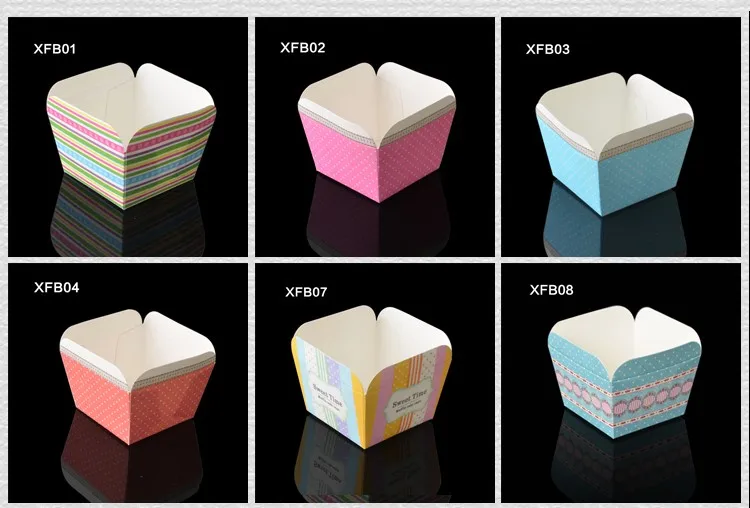 Bakest Square Colorful Liner Paper Cupcakes Wrapping Cup In Bakery ...