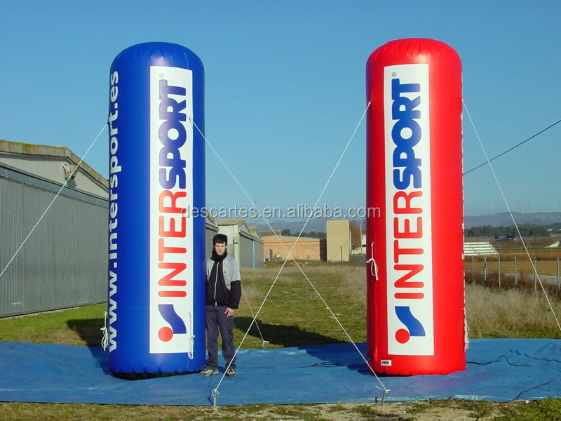 2.5m Height Outdoor Advertising Inflatable Cylinder Column For Car Show ...