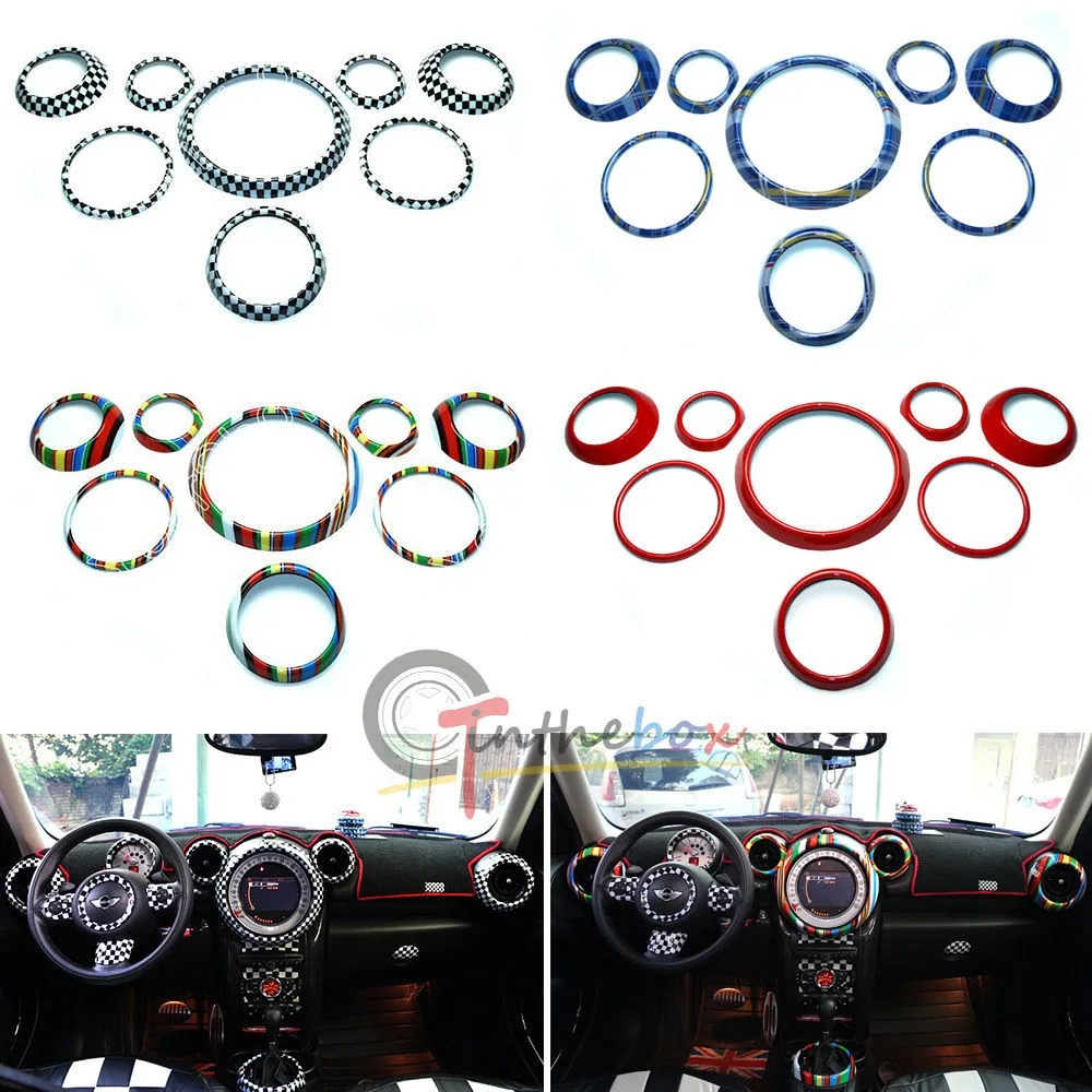 Interior Front Decoration Ring Covers Set For Mini Cooper Countryman ...