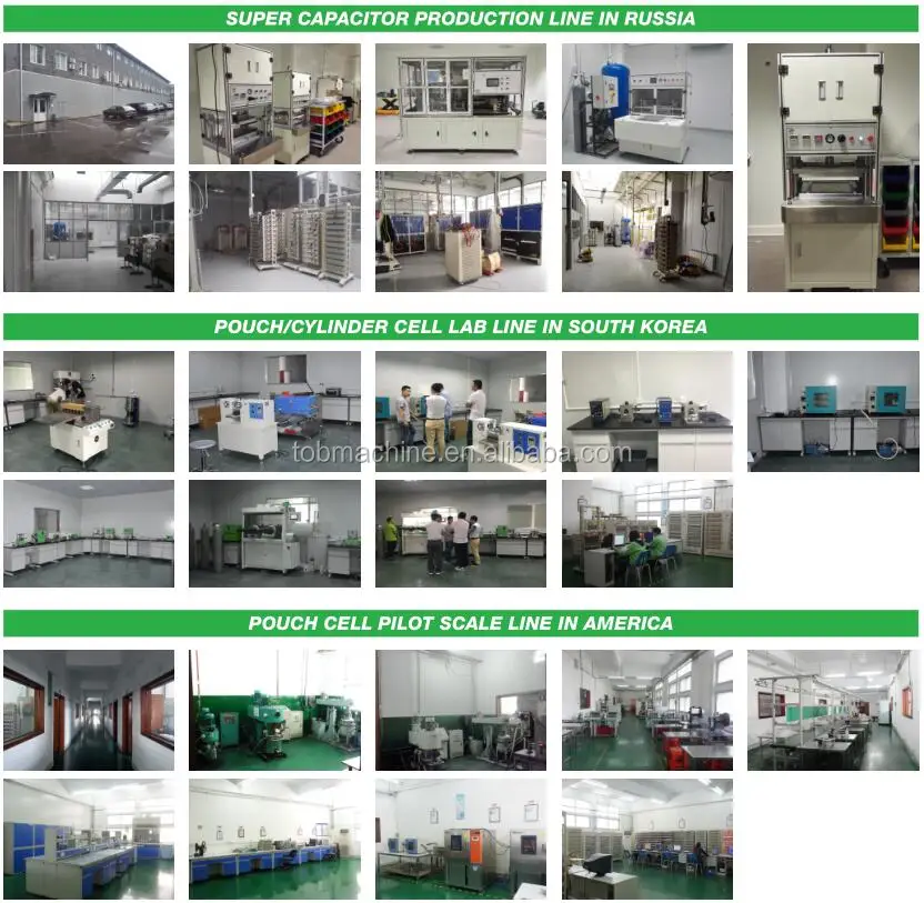 Turn Key Lithium Ion Battery Lab Line Pilot Production Line