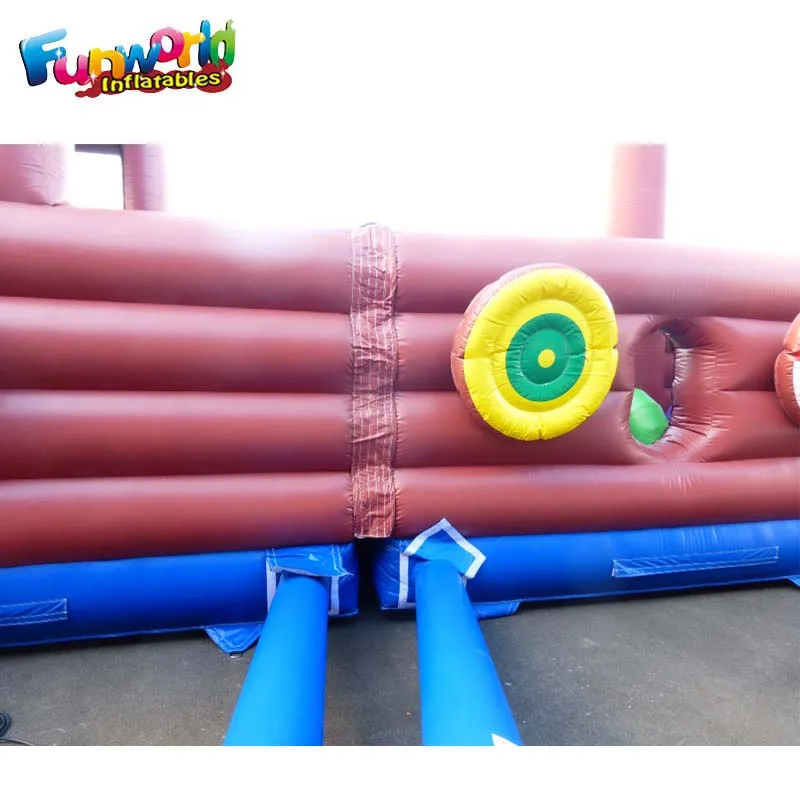 Viking Pirate Boat Inflatable Obstacle Bouncer - Durable Vinyl Castle ...