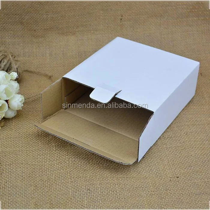 Custom White Cardboard Box With Corrugated Compartments Inner Tray ...