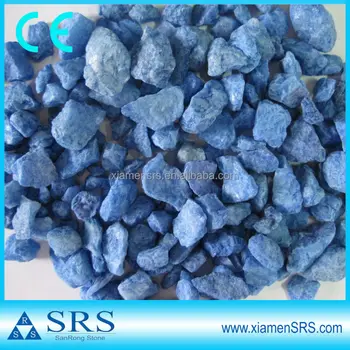 Unpolished Blue Colored Gravel For Landscaping - Buy Colored Gravel For ...