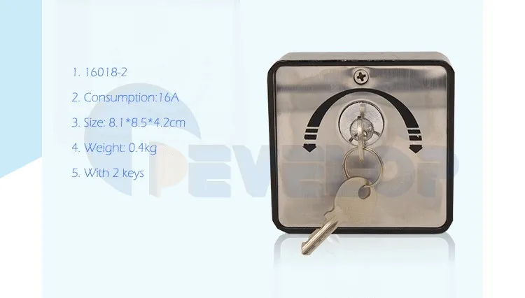 Aluminum Roller Shutter Key Switch - Buy Key Switch,Shutter Switch ...