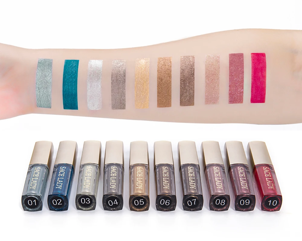 Sace Lady Liquid Eyeshadow Highly Pigmented Waterproof Glitter ...