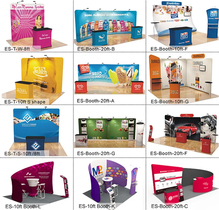 Wholesale Aluminum Tension Fabric Display Fold Up Modular Panel Display ...