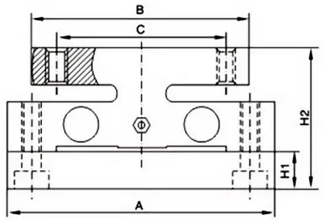 Calt 1000kg Dual Bridge Load Cell For Bearing Tension Test - Buy Dual ...