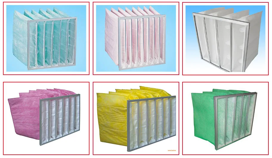 G4 F5 F6 F7 F8 Class Pocket Filter Bag Air Filter Dry Type - Buy Air ...