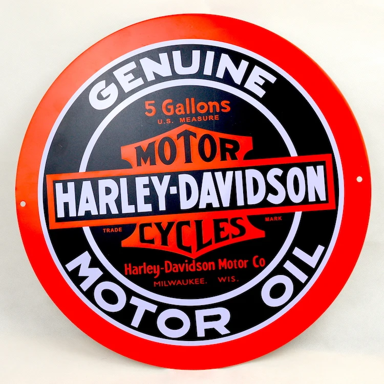 Oval Shape Wall Decoration Art Metal Advertising Street Tin Sign Emboss ...