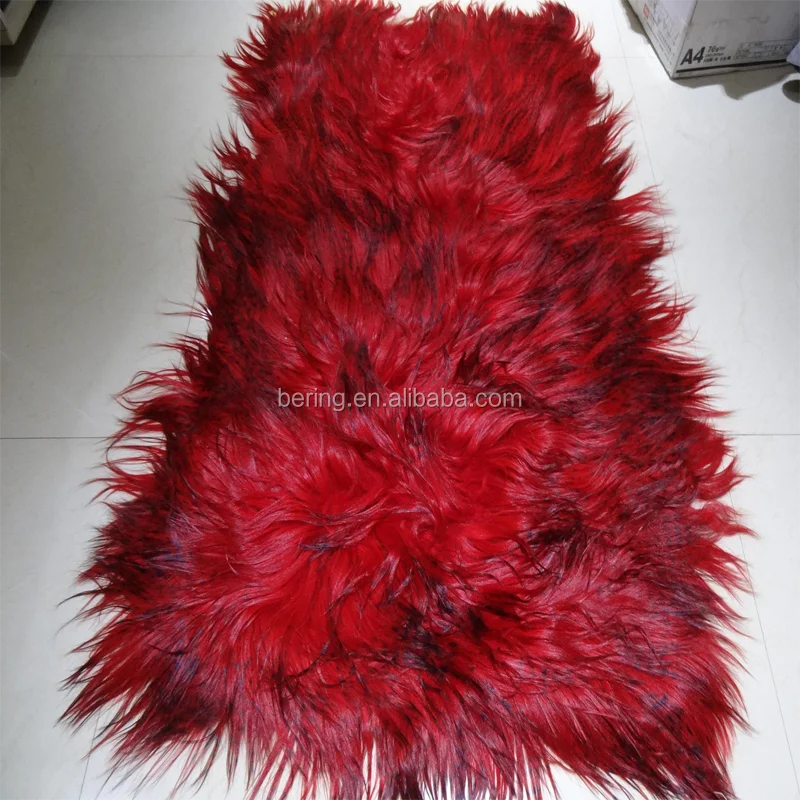 Long Hair Goat Fur Rugs - Warm and Stylish Animal Shaped Rugs