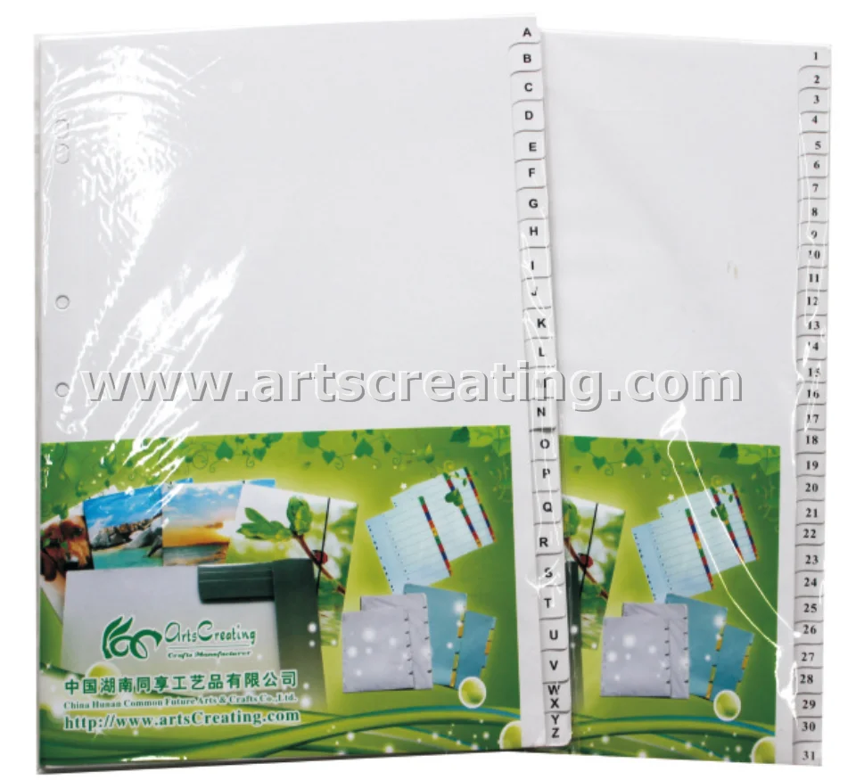 Colorful Paper Cardboard File Dividers/document Paper Divider - Buy ...