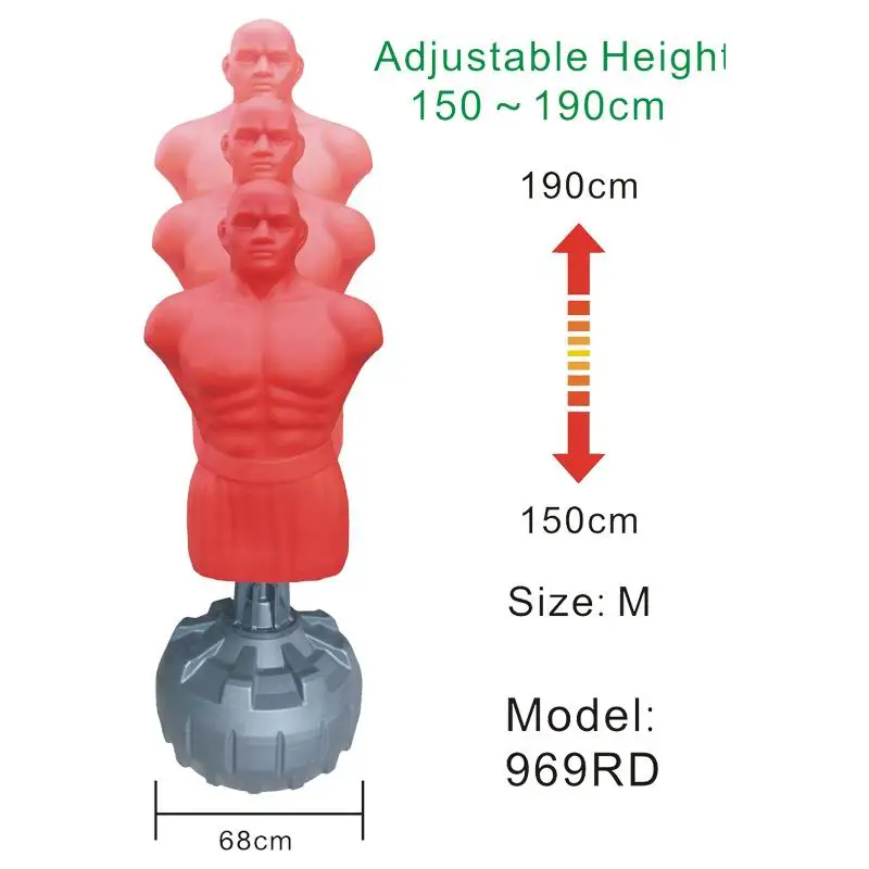 Adjustable Martial Arts Human Dummy Boxing Heavy Bag Stand Free ...