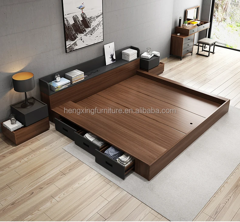 Chinese Newest Design King Bed Of Bedroom Furniture Hx-8nd9105 - Buy ...