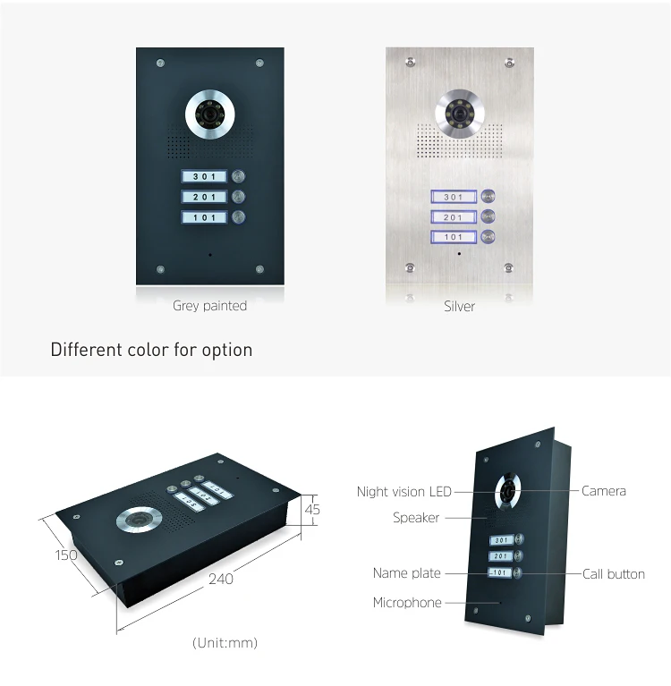 Intercom Connected Audio Release Telephone Set Intercomunicador ...