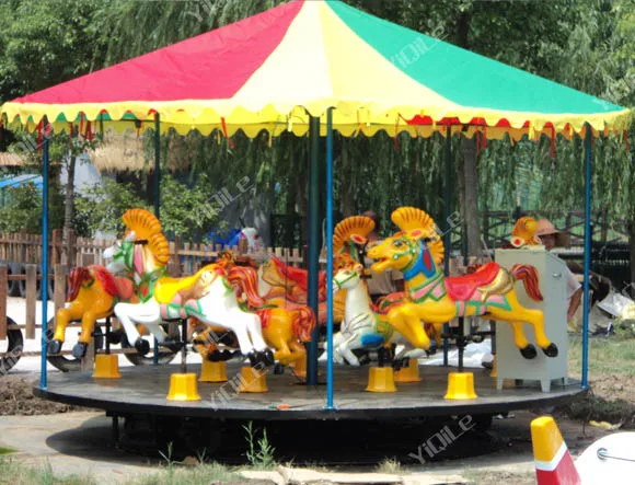 Factory Direct Sale Amusement Park Carousel 6 Seats Outdoor Playground ...