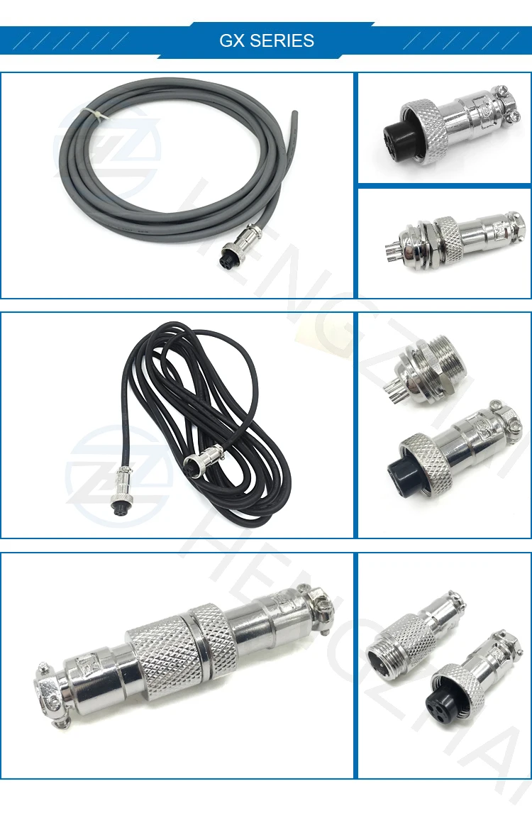 Gx12 4 Pin 12v Din Female Connector Round Screw Aviation Plug - Buy 4 ...