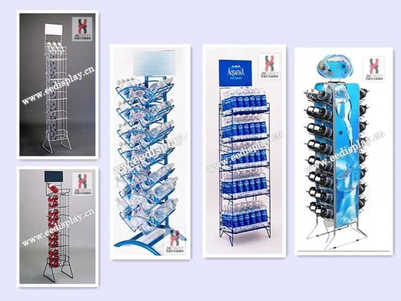 Useful Free Standing Mineral Water Display Rack And Stand/retailed ...
