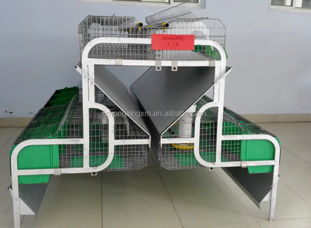 24 Position Mother and Baby Rabbit Cage for Farming Success
