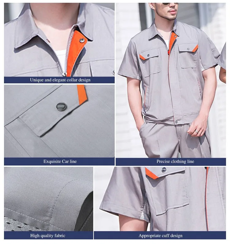 100% Cotton Work Shirt For Men And Women Factory Staff Uniform Workwear ...