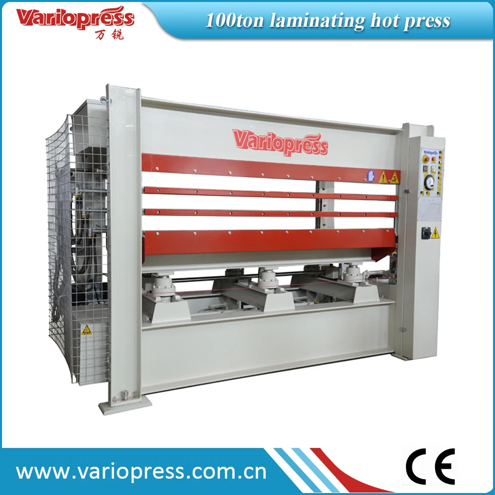 100ton Three Layers Electric Hydraulic Hot Press For Wooden Door - Buy ...