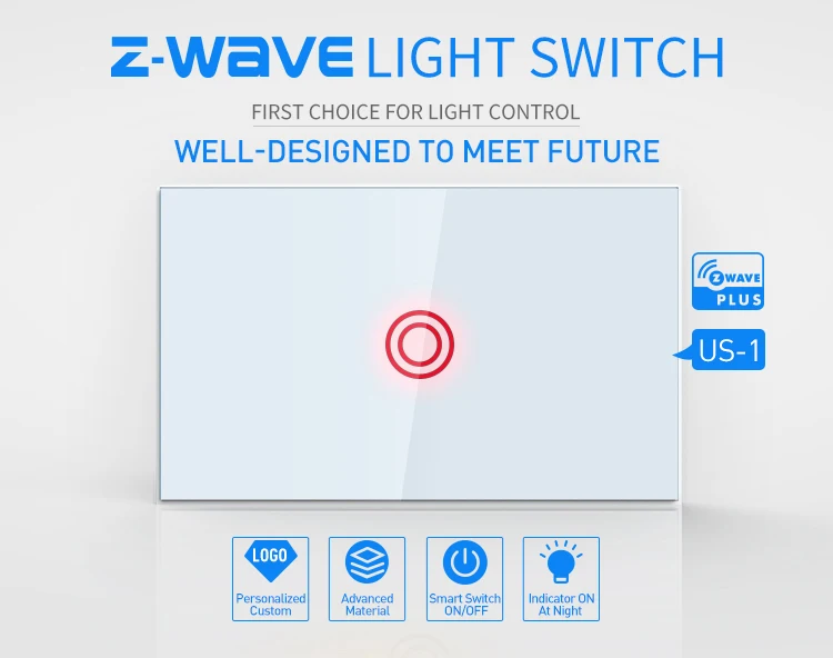 z-wave wireless switch, smart touch switches for home automation ...