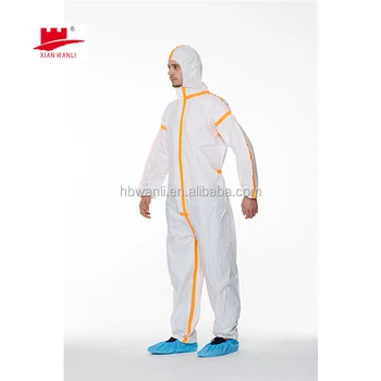 Type 4 En14605 Disposable Ce Certified Protective Coveralls - Buy ...