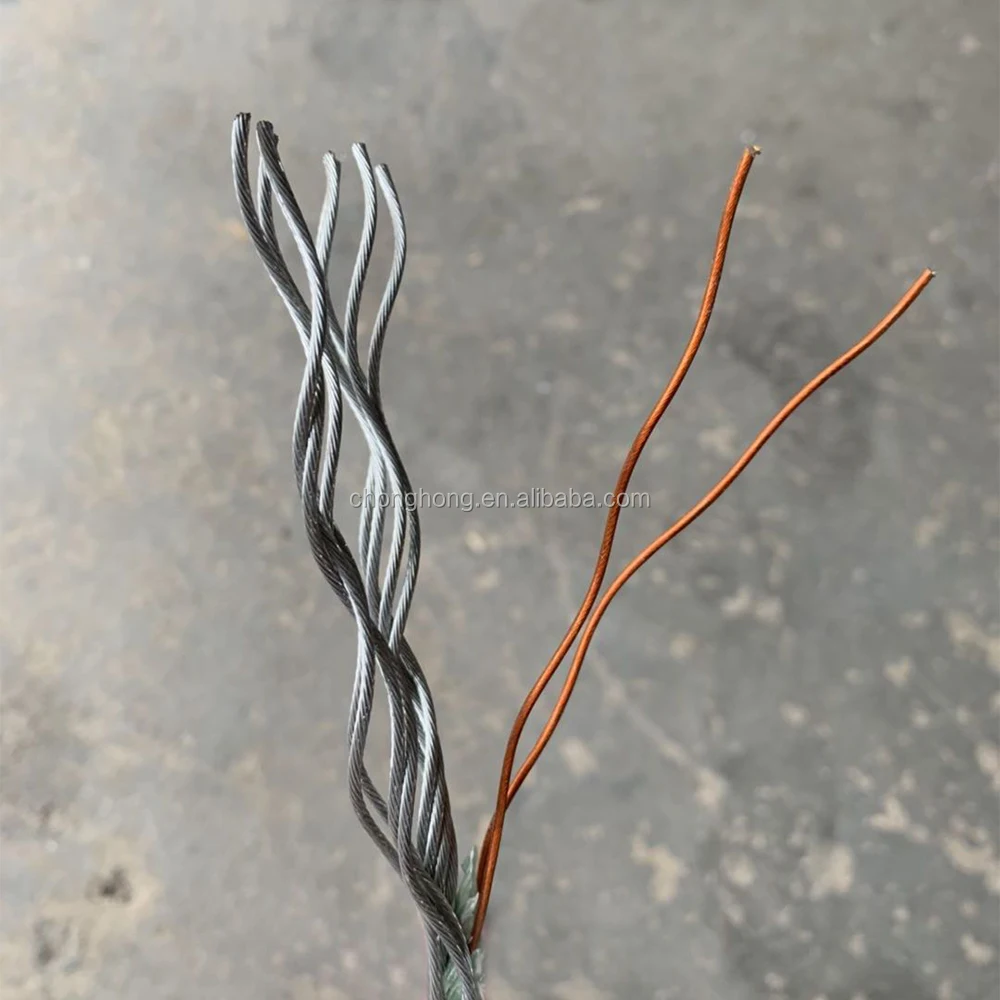 7.0mm Special Wire Rope With 2 Core Copper Conductors - Buy Special ...