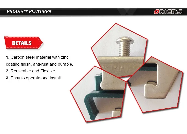 Zinc Plating Construction Industry Channel Electrician Pipe Clamp C ...
