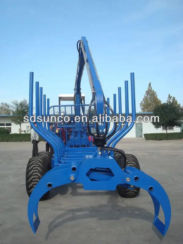 ATV Log Trailer with Crane Hydraulic Timber Crane Loader