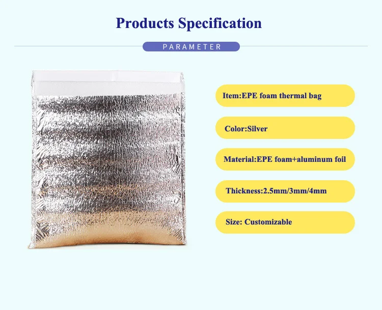 Heating Insulation Bag For Food Packaging Boxes Liners With Aluminum ...