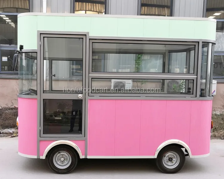 Mobile Food Cart for Slush Machine Smoothie Kiosk Snack Van