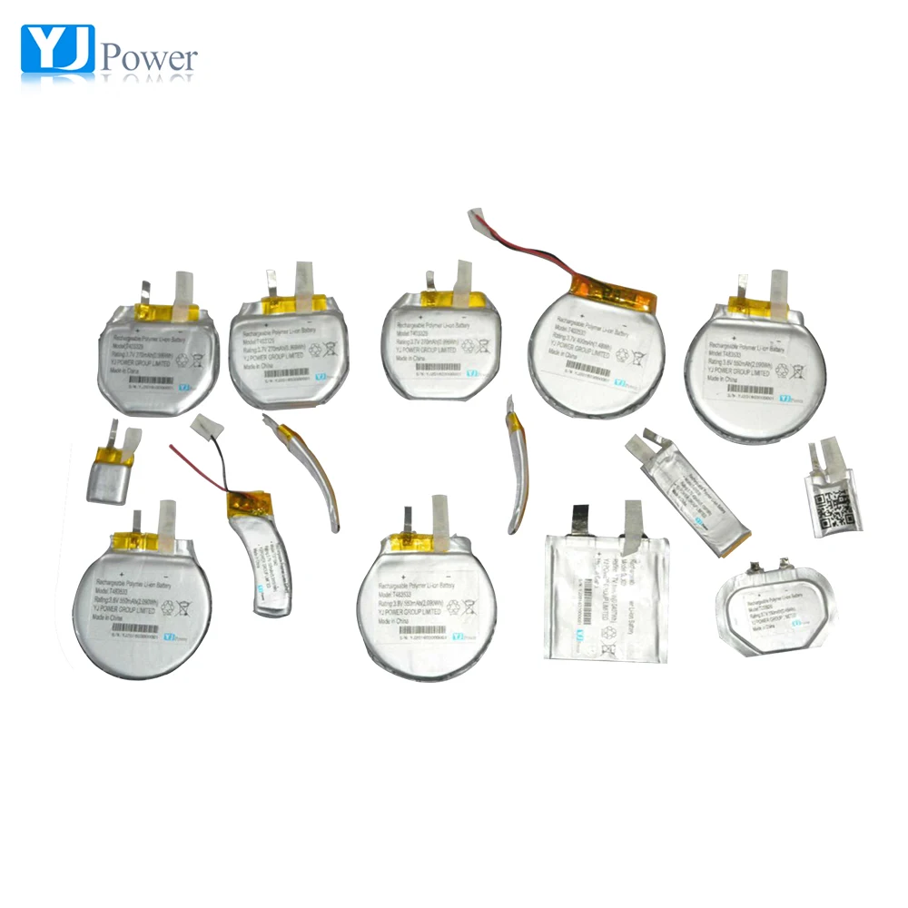 Customized Ultra Thin Round Lipo Battery 3.7v Various Shape Batteries ...