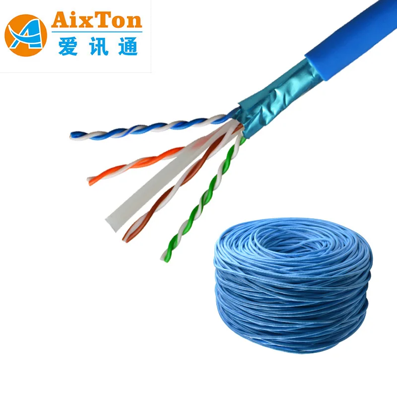 utp cat6 lift travelling cable 305M Roll Price/ 0.56MM CCA Shielded ...