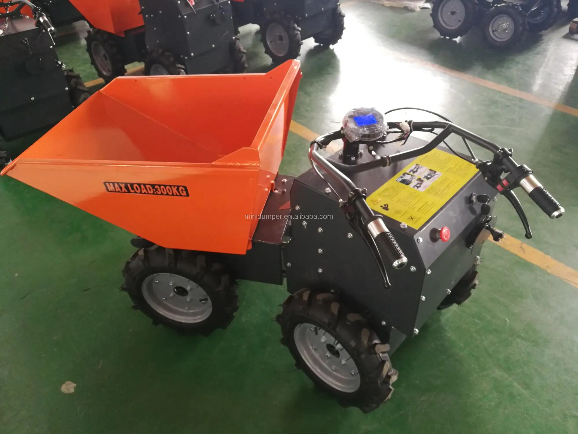Electric Mini Dumper,4x4 Electric Power Barrow,300kg Electric Garden ...