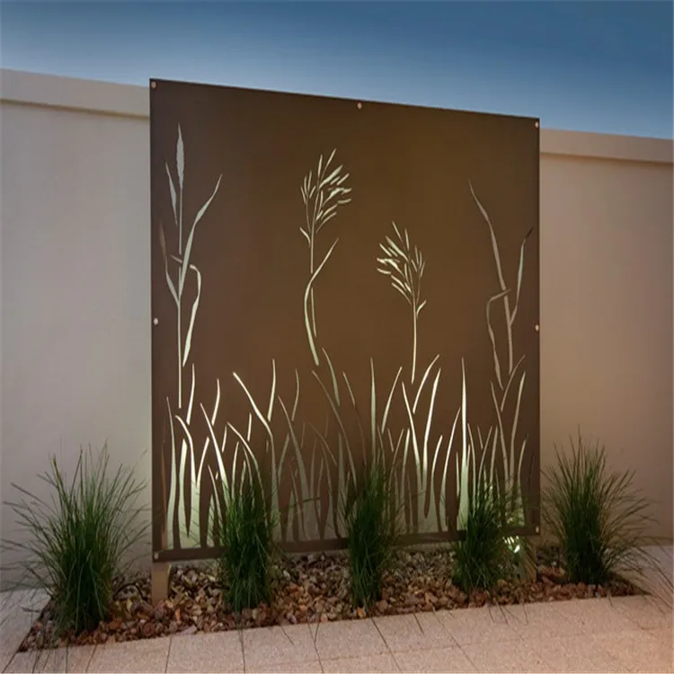 Corten Steel Laser Cut Screens Wall Art - Durable & Stylish