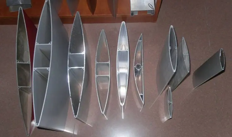 6063 T5 Airfoil Aluminium Extrusions for Louver & Facade