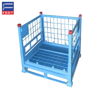 Steel Wire Basket Pallet/stackable Metal Steel Crate - Buy Steel Wire ...