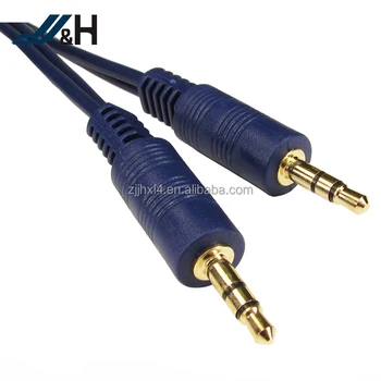 10m Stereo 3mm Aux Gold Shielded Audio Lead Blue Jack Cable - Buy 3mm ...