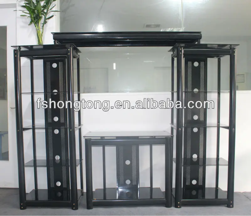 Living Room Furniture Tv Rack - Tempered Glass And Strong Tube - Buy Tv ...