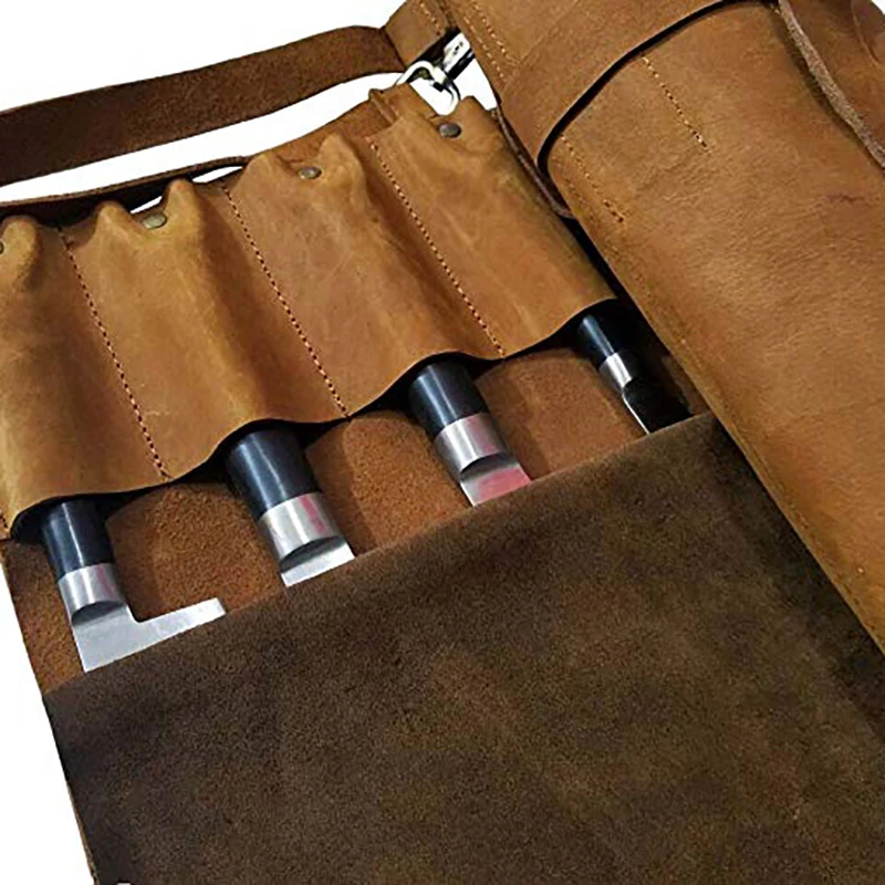 Personalized Custom High Quality Leather Kitchen Chef Knife Bag Durable ...