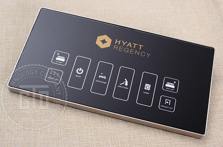 12V DC RS485 Customized Bedside Table Mount Tempered Glass Touch ...