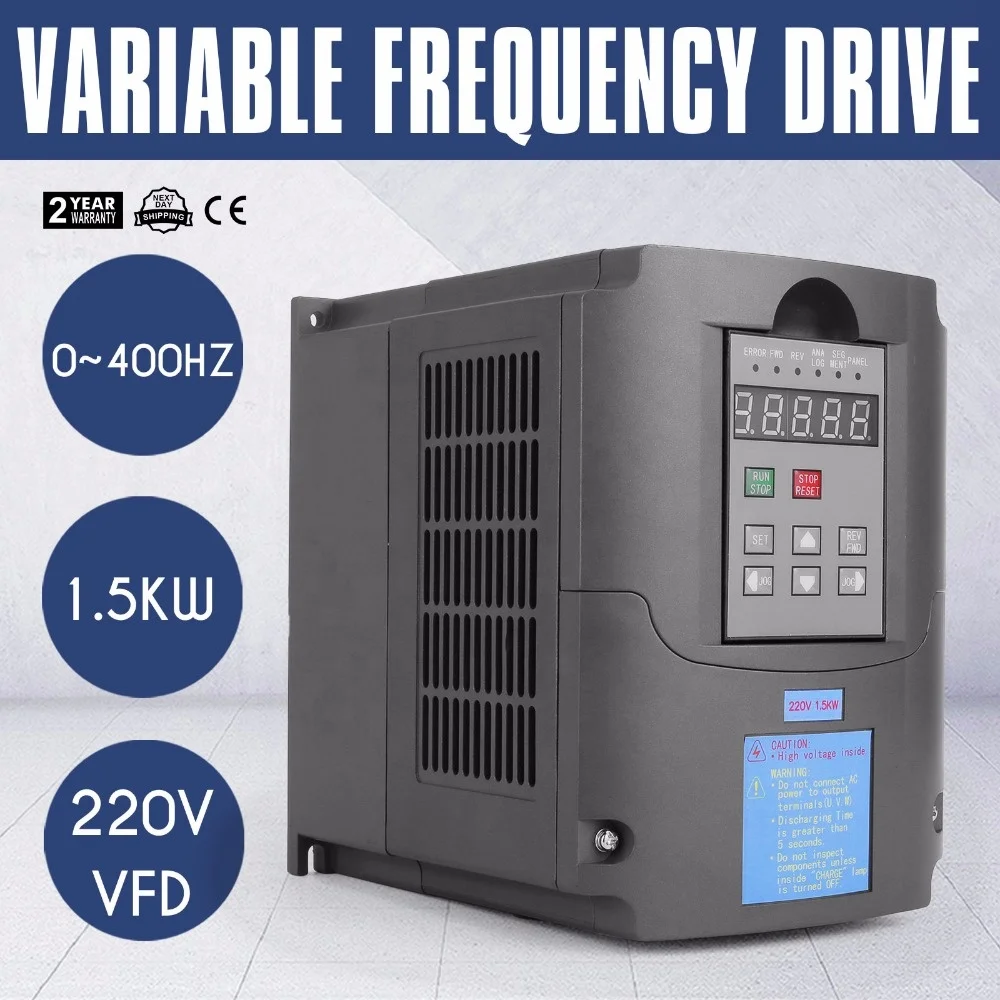 Variable Frequency Drive Inverter Vfd 2hp 1.5kw 7a 220-250v - Buy 1.5 ...