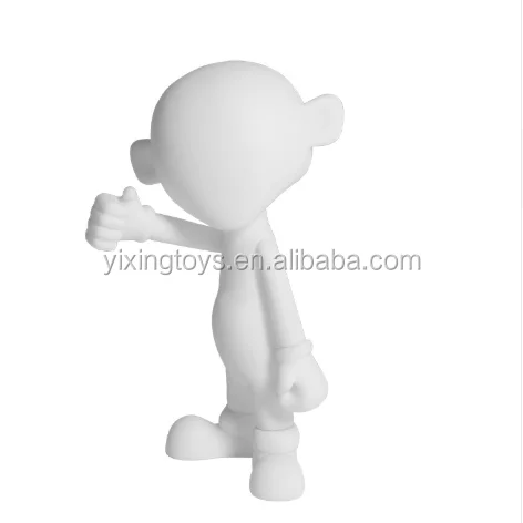 Custom Made High Quality Blank White Vinyl Dolls Action Figure