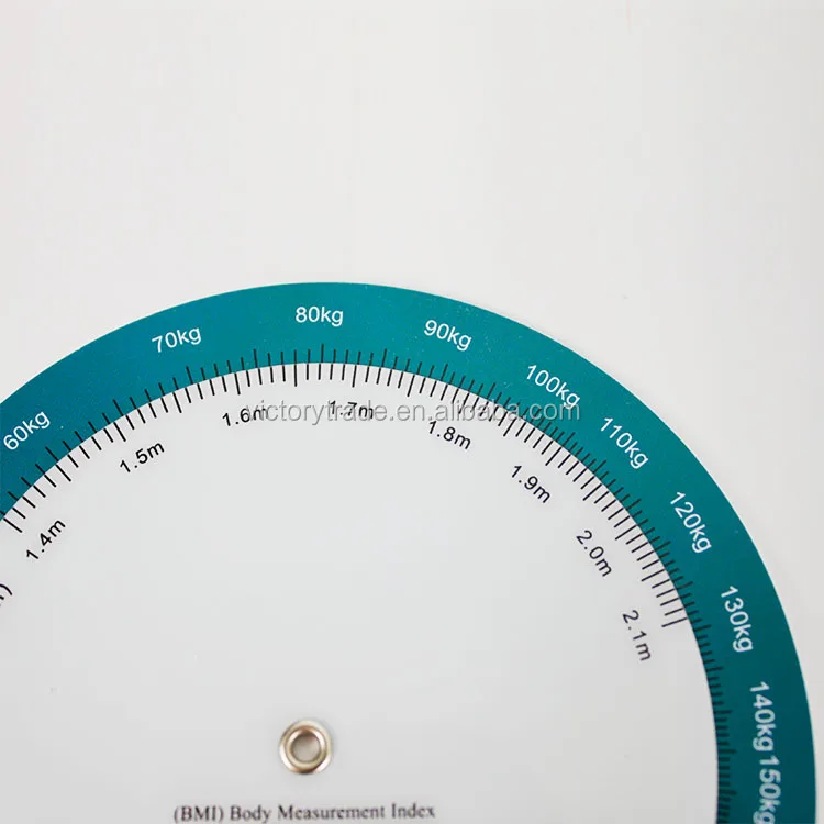 V-t025 Promotional Round Shape Body Tape Measure Bmi Calculator Wheel ...