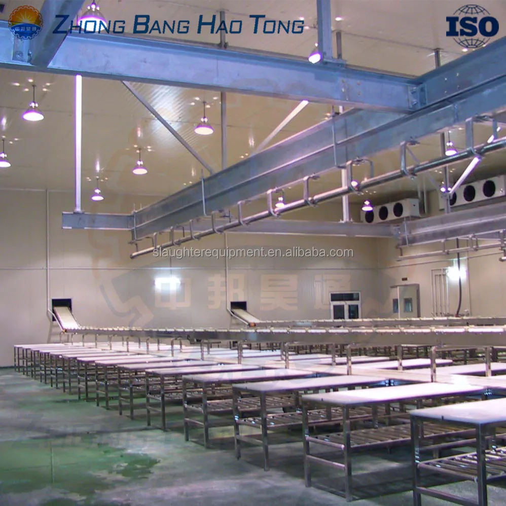 Cattle Cutting Conveyor For Cattle Slaughterhouse Plant In Deboning And ...