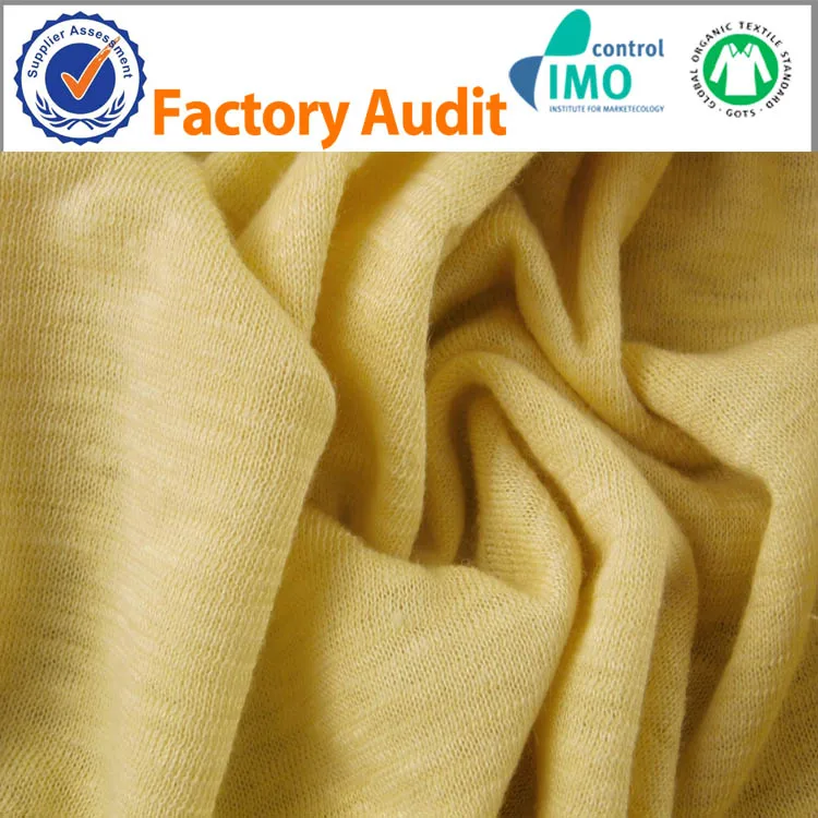 73%linen 20%cotton 7%hemp Blend Plain Knit Fabric For Garments - Buy 73 ...