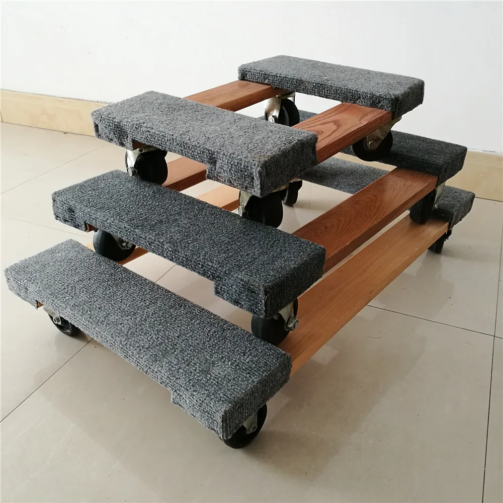 Four Wheels Moving Platform Plywood Dolly Pallet Skate