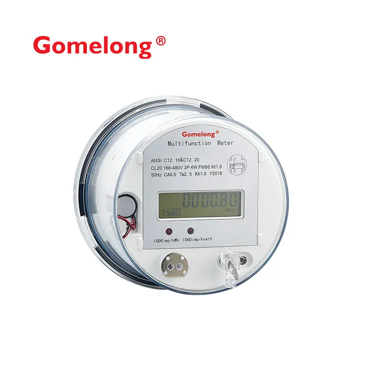 New Arrival 3 Phase Ansi Energy Meter 100A Round Meter Socket Base